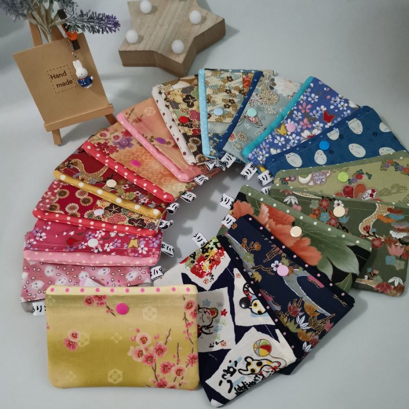 [Local Seller] Japanese Prints Tissue Pouch cum Mask Pouch \ Multi ...