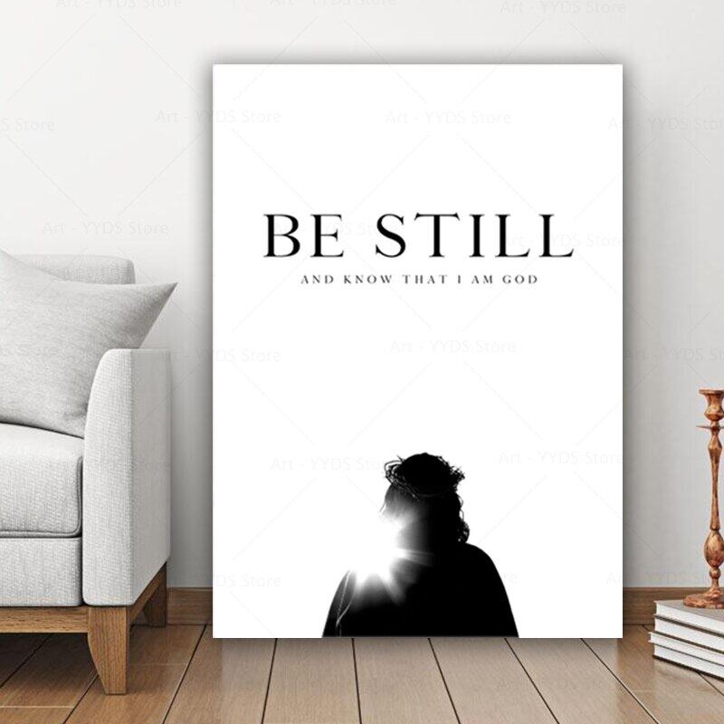 Bible Verse Picture Jesus Poster, Idea Gift For Jesus Lovers, Christian ...