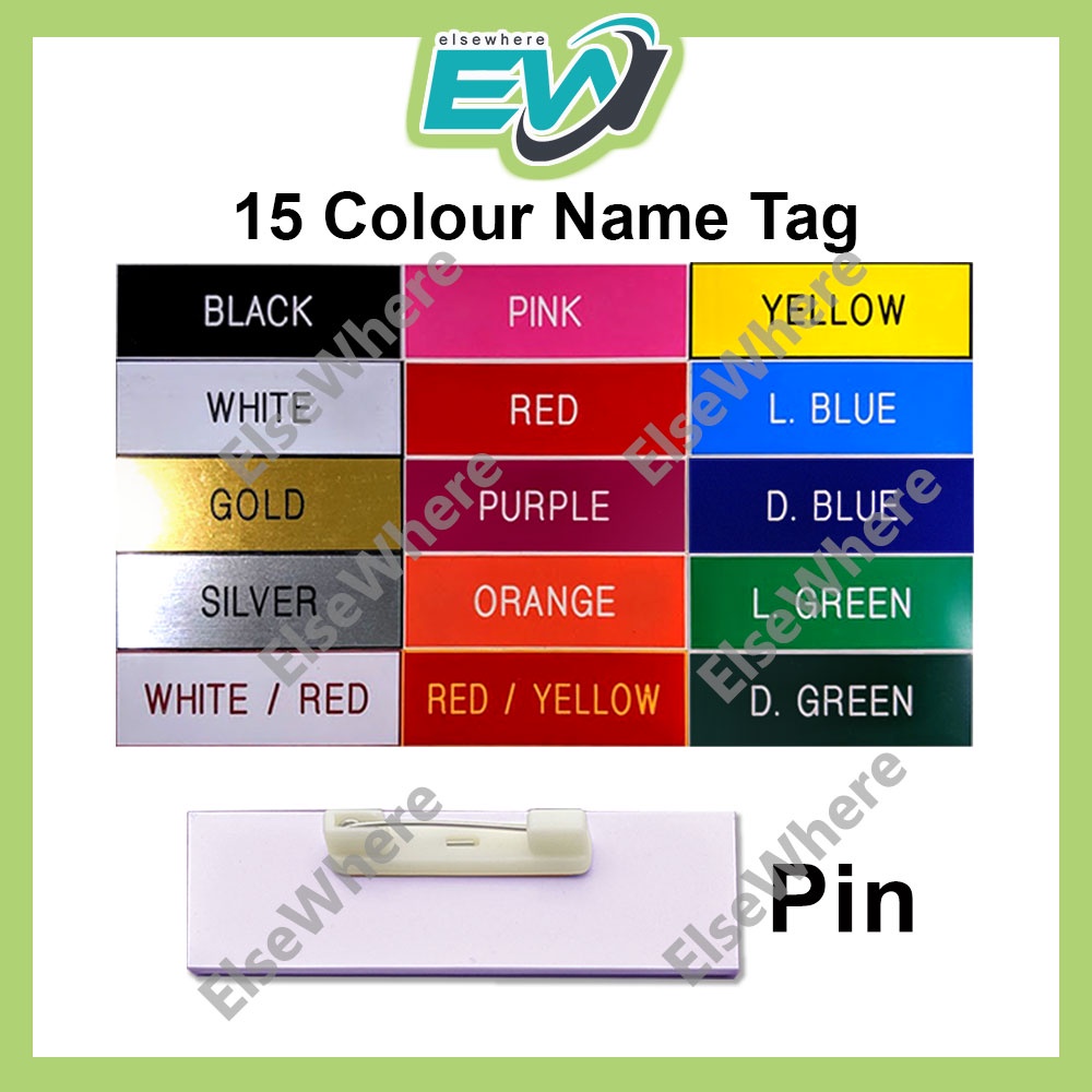 Name Tag Rumi Pin pengawas Rumi Colour | Shopee Singapore