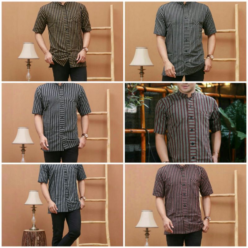 KEMEJA 0traditional Clothes Striated Shirts Javanese Traditional ...