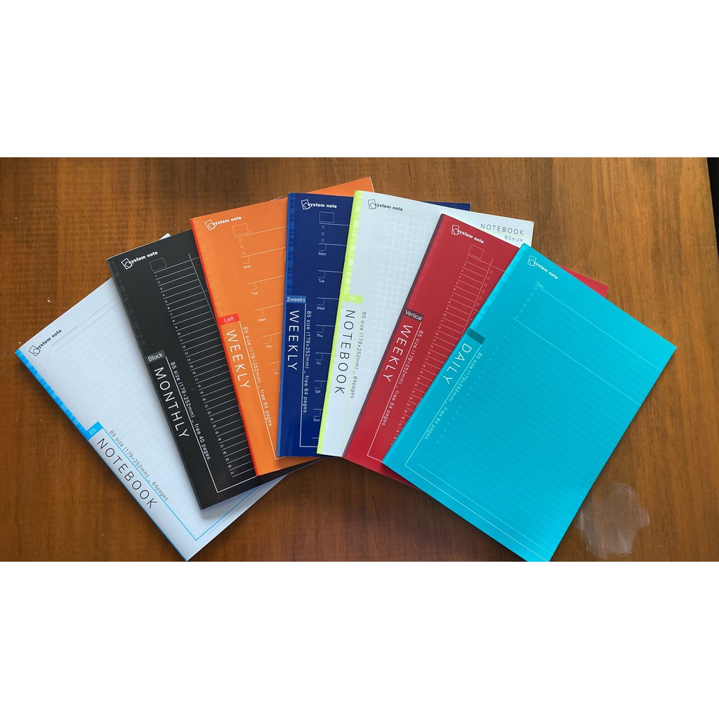 Raymay Notebook Journal Monthly weekly Calendar to do bujo Planner Kokuyo Hobonichi Techo Book ...