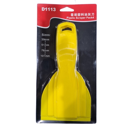 4 Pieces Plastic/PVC Scrapers Set (39mm,51mm,76mm,101mm) | Shopee Singapore