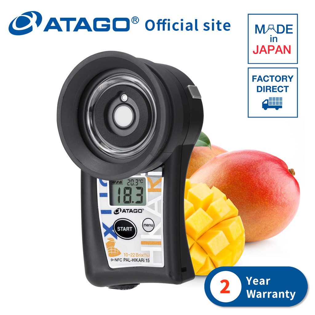 ATAGO Non-destructive IR Brix Meter for Mango PAL-HIKARi 15 Handheld ...