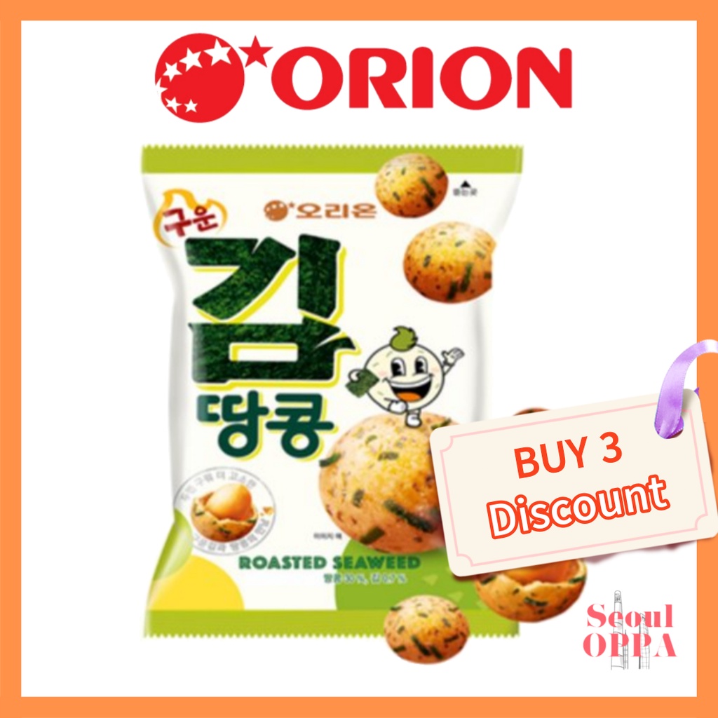 [ORION] Roasted Seaweed Peanuts 90g Korean Seaweed Snack Peanut Snacks ...