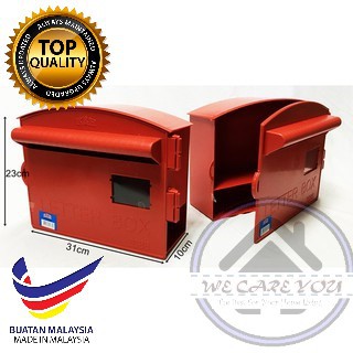 Plastic Mailbox Letter Box Peti surat plastik PVC Post Letter Box ...