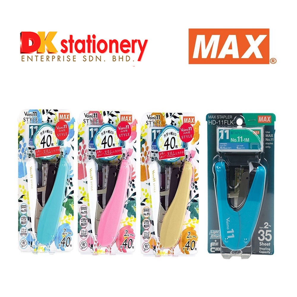 Max Flat Clinch Stapler Light Effort I HD-11FLK / HD-11FLSK + STAPLES ...