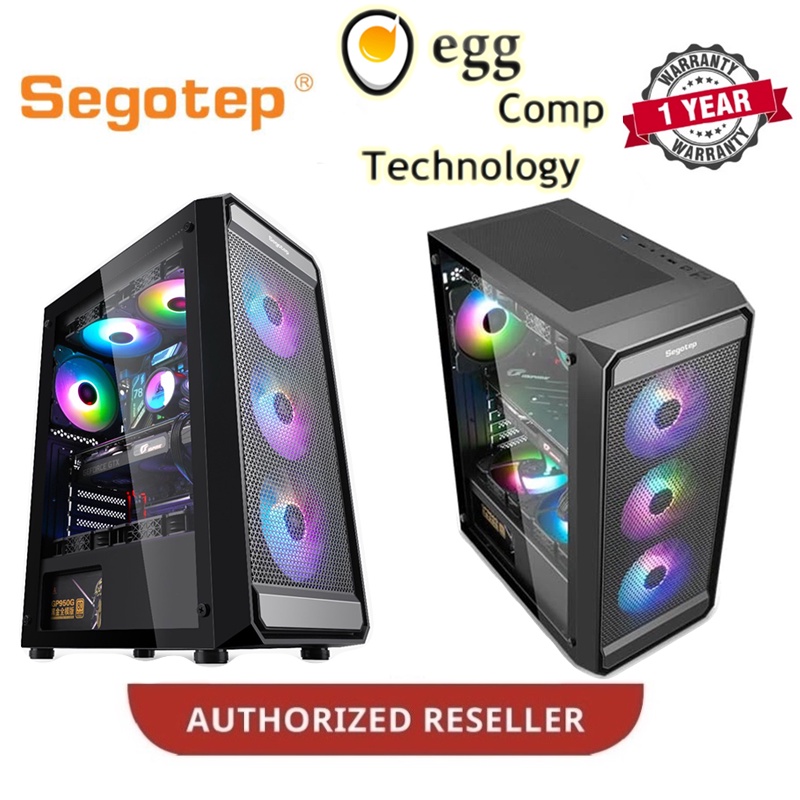 SEGOTEP ARTIST PRO ATX GAMING CASE ( Black / White ) | Shopee Singapore