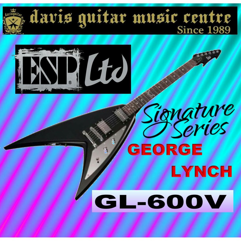 ESP LTD George Lynch GL600V Black Electric Guitar (2 Days Delivery ...