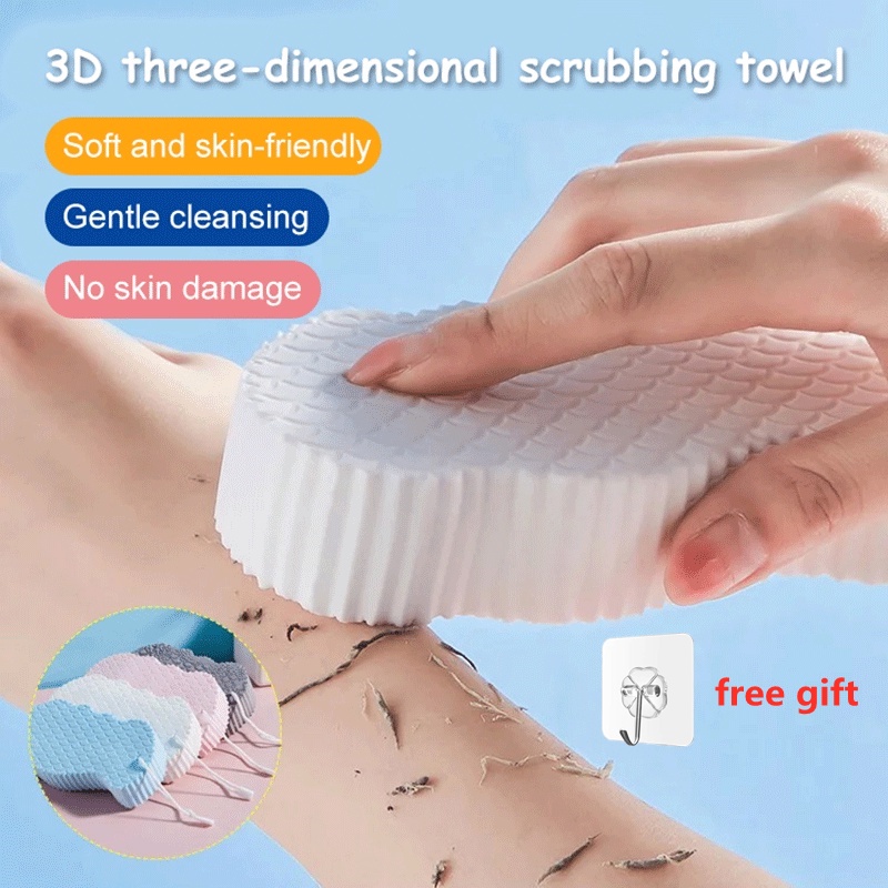 SOFT Exfoliating Sponge for Baby Adults Bath Sponge Dead Skin Remover ...