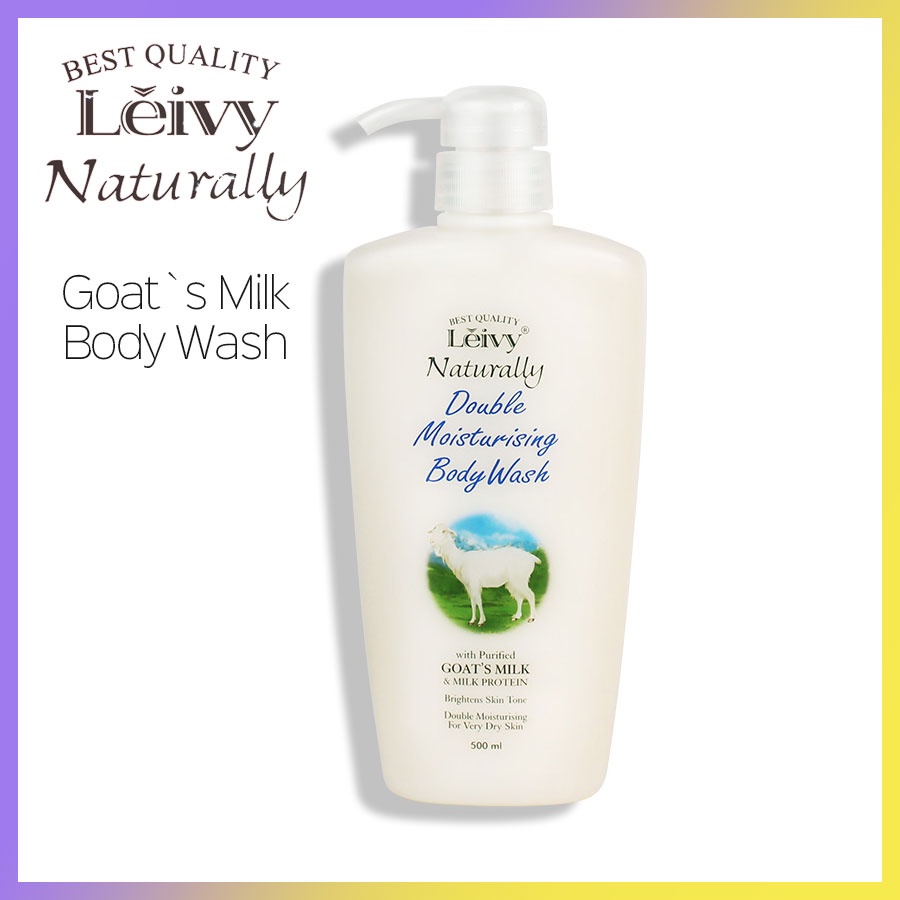 [Leivy] GOAT`S MILK & MILK PROTEIN BODY WASH 500ml | Shopee Singapore