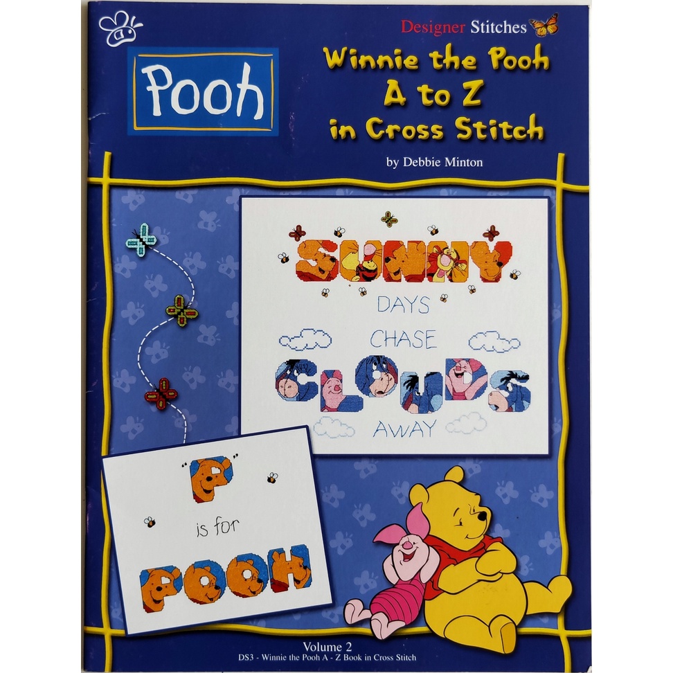 [USED] (A03-2002) Cross Stitch Chart (Book) - Designer Stitches, Winnie ...