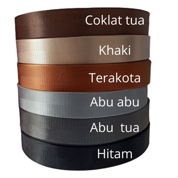 Nylon Webbing 3.8 Herringbone pattern 0.9mm thick (Roll / 45m) | Shopee ...