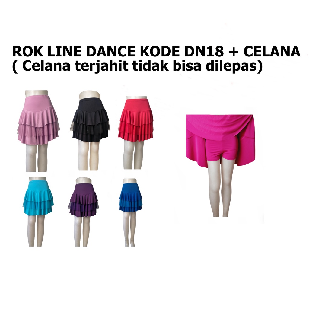 LINE DANCE SKIRT CODE DN18 (INCLUDES PANTS) | Shopee Singapore