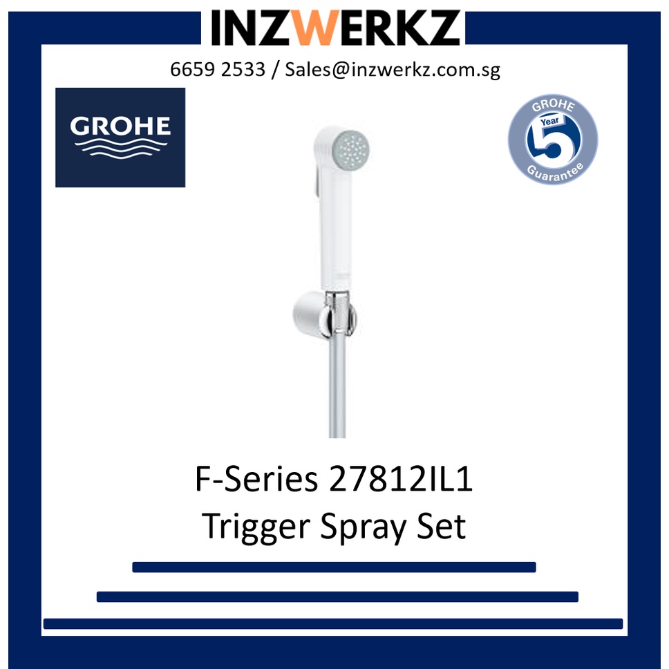 Grohe 27812IL1 TEMPESTA-F Hand / Trigger / Bidet / Toilet Spray ...