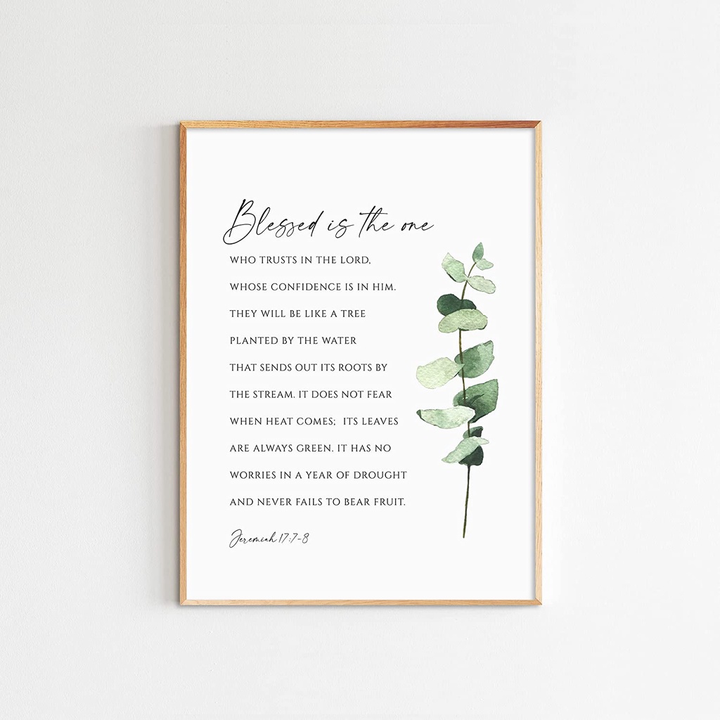Blessed Is The One Who Trusts In The Lord Jeremiah 17:78 Bible Verse ...