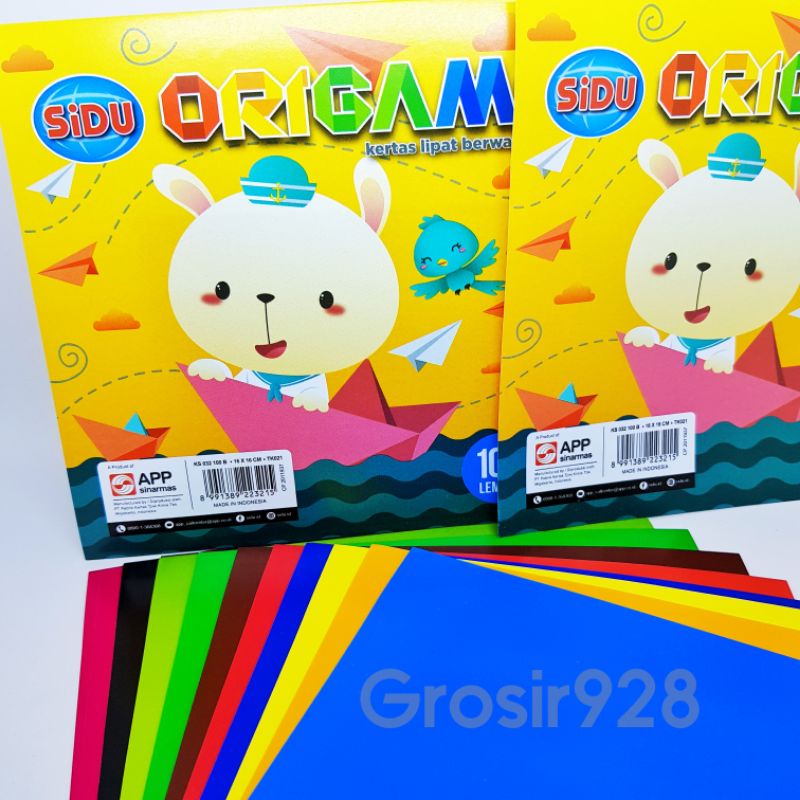 Folded Paper / Origami Sidu 16 x 16 (100 sheets) | Shopee Singapore