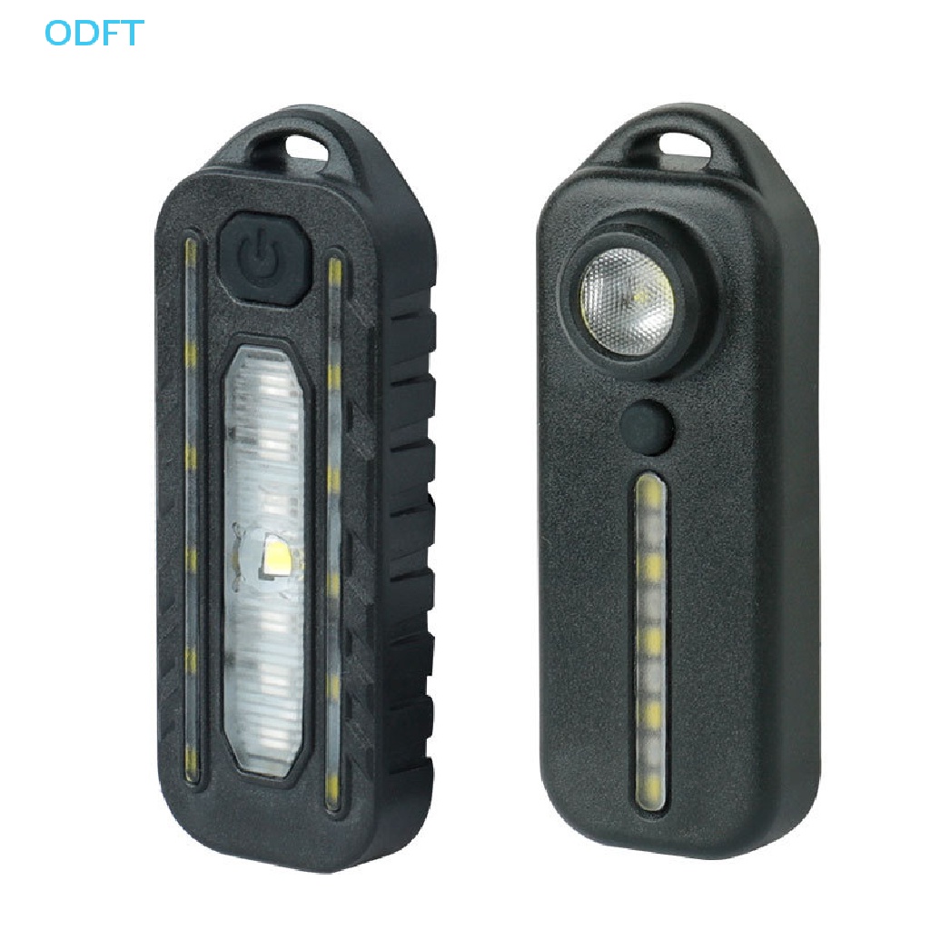 OD LED Red Blue Shoulder Police Light with Clip USB Charging Flashing ...