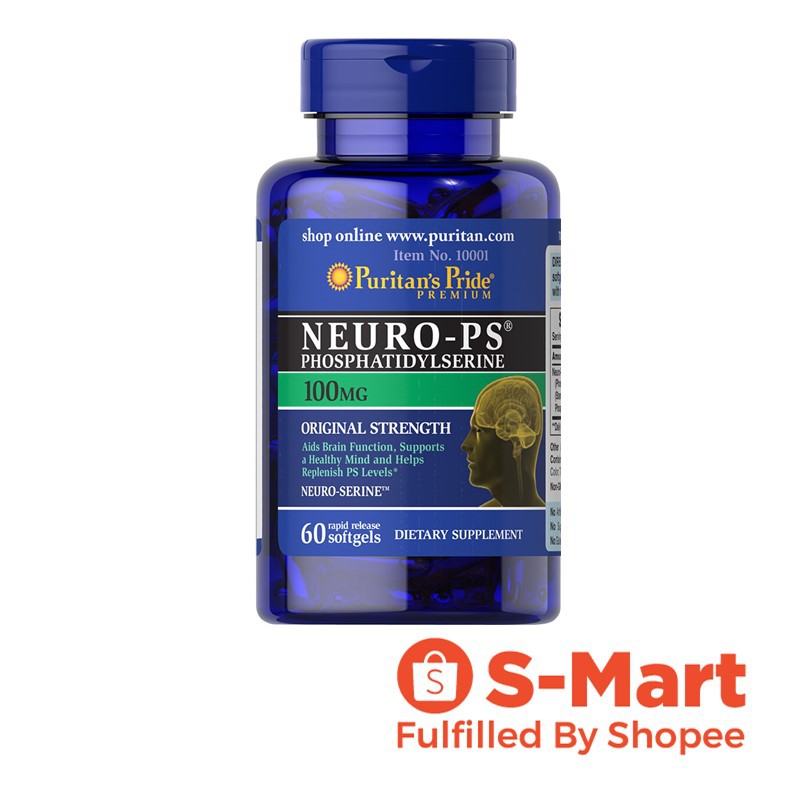 Puritan's Pride Neuro-PS (Phosphatidylserine) 100 mg, 60 Softgels ...