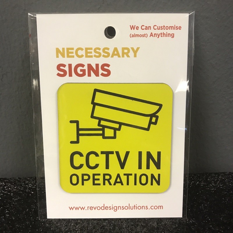 CCTV IN OPERATION SIGN/SIGNAGE ( ENGRAVED ON GRAVOPLY ) | SURVEILLANCE ...