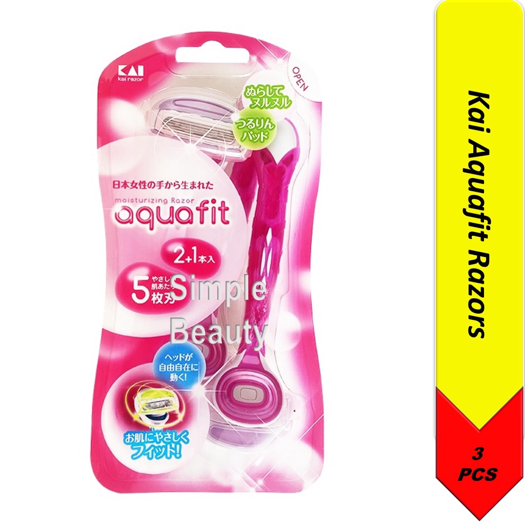 Kai Aquafit(Japan) Razors For Women, 3s | Shopee Singapore