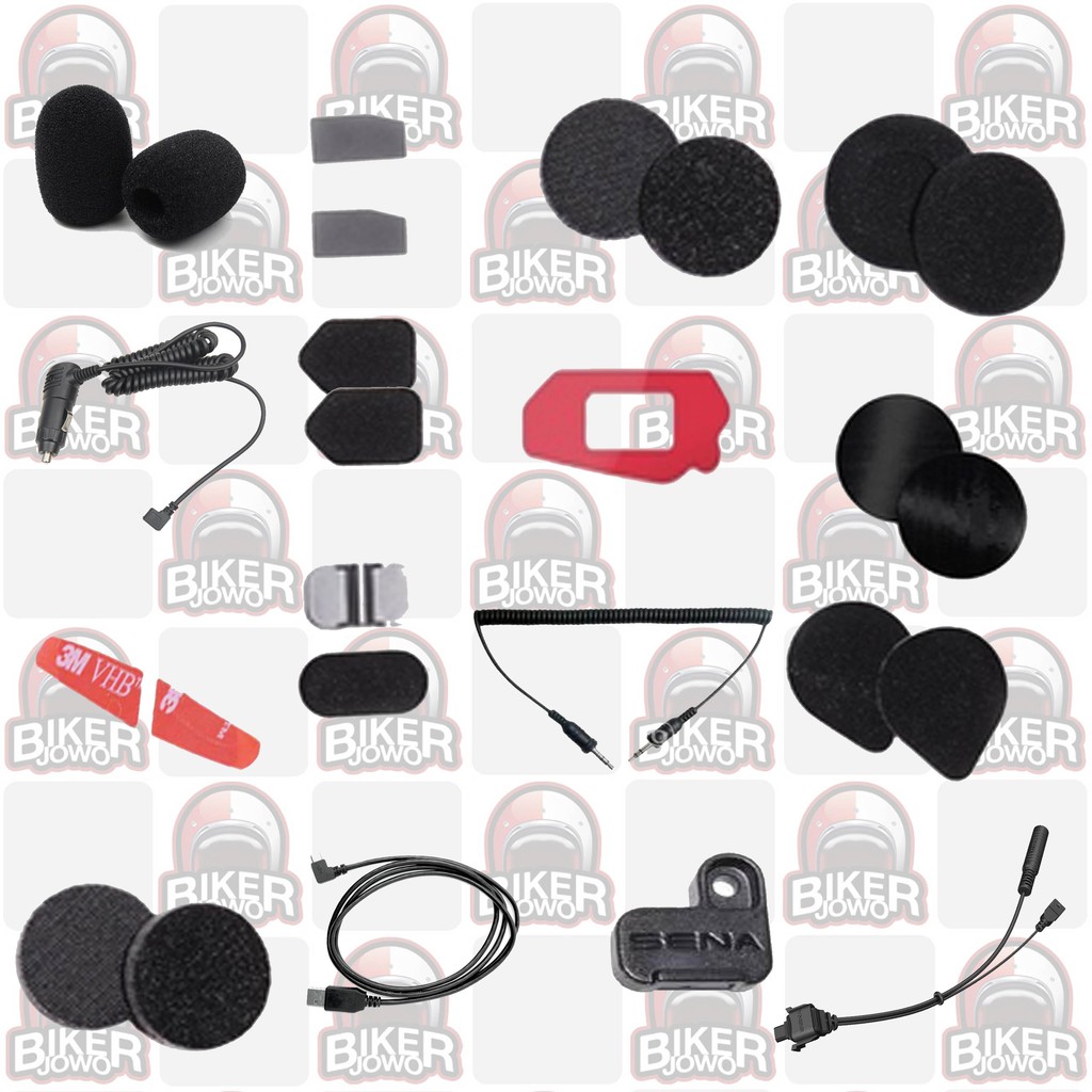 Spare Parts Sena Clamp Hool Loop Sticker 3M Sponge Speaker Mic Sponges ...