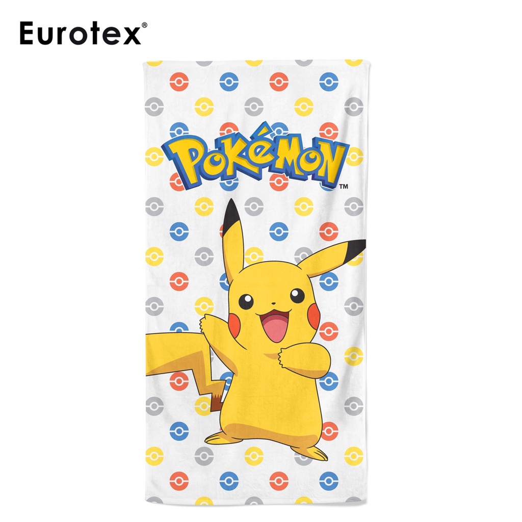 Pokémon Bath Towel , Pikachu (1 bath towel 140 x 70cm) | Shopee Singapore