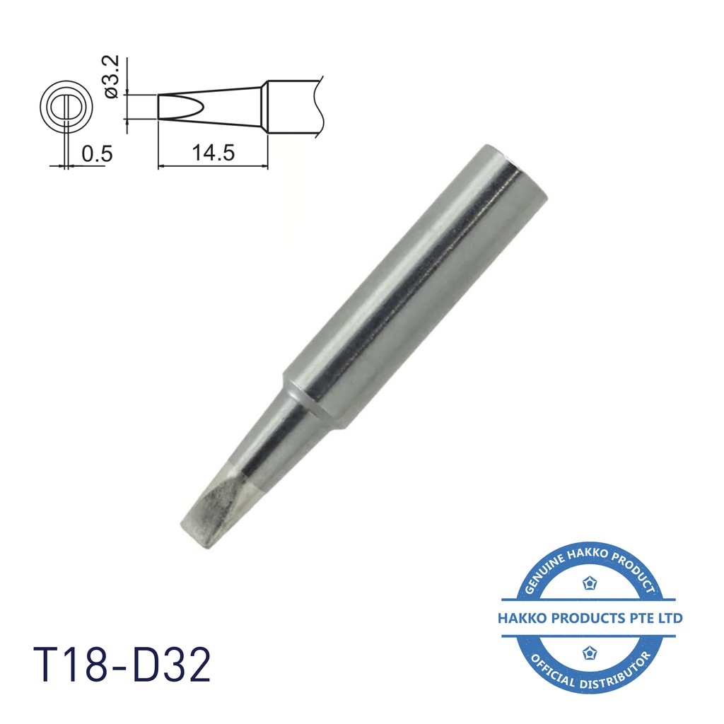 HAKKO T18-D32 Soldering Tip Shape D | Hakko Products T18 Soldering ...