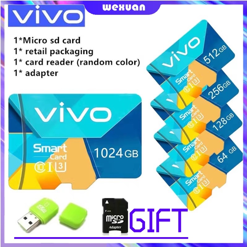 【Ready stock】Vivo Memory Card 100MB/S High Speed Memory Micro SD Card ...