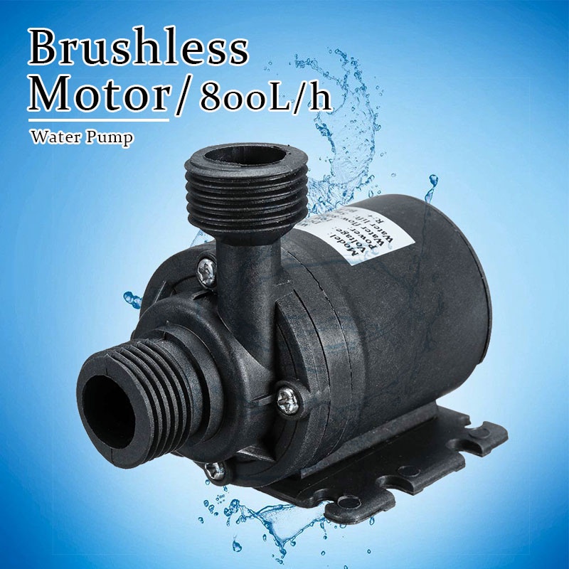800L/H 5m DC 12V 24V Solar Brushless Motor Water Circulation Water Pump ...