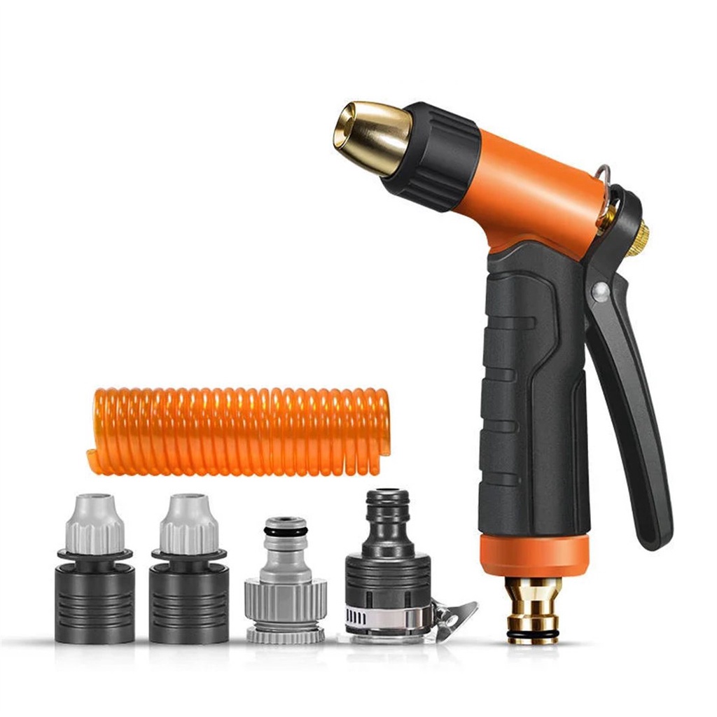 Expandable Water Hose Reel Spray Tap Connector garden telescopic spring ...