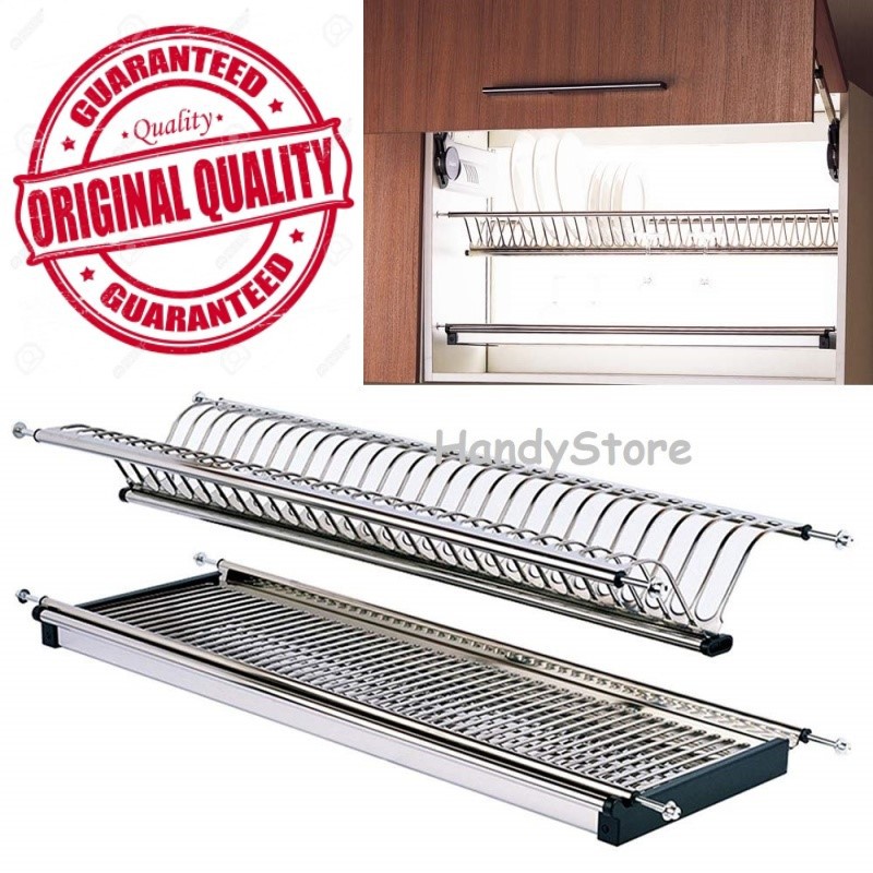 STAINLESS STEEL Dish Rack/ Kitchen Cabinet Dish Drainer | Shopee Singapore