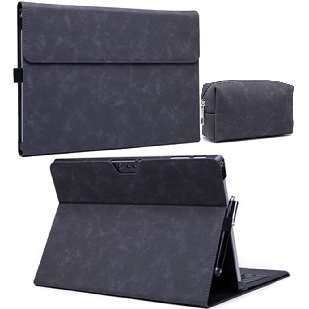 Luxury Leather Folio Stand Case for Microsoft Surface Pro 3 Pro X ...
