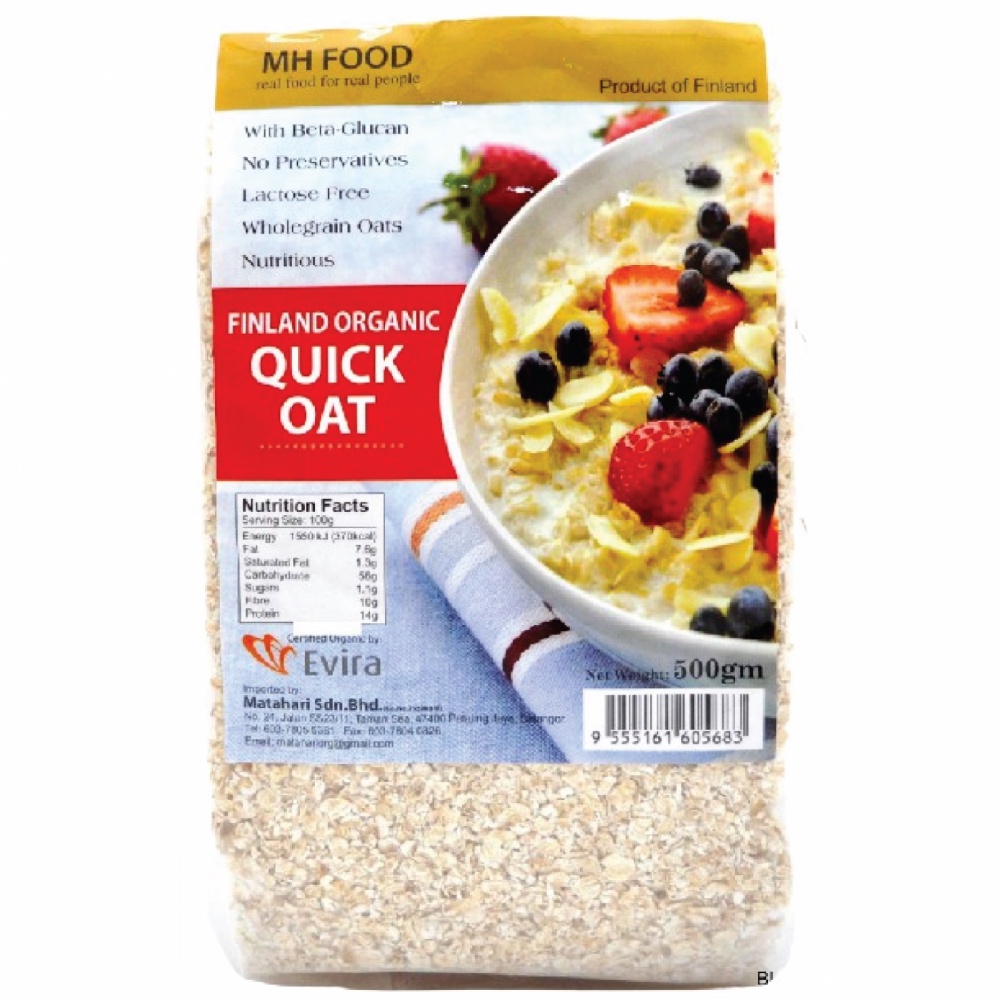 Organic Quick Oats 500GM | Shopee Singapore