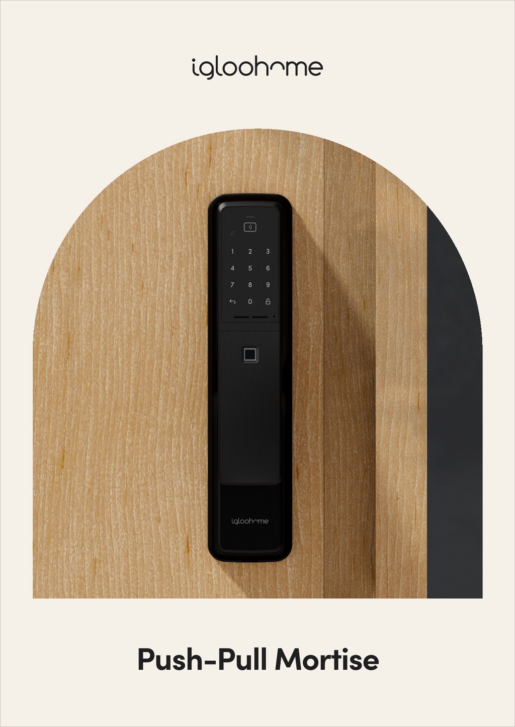 Igloohome Digital Door Lock (MP1F+RM2F) Push Pull Mortise+Digital Gate ...