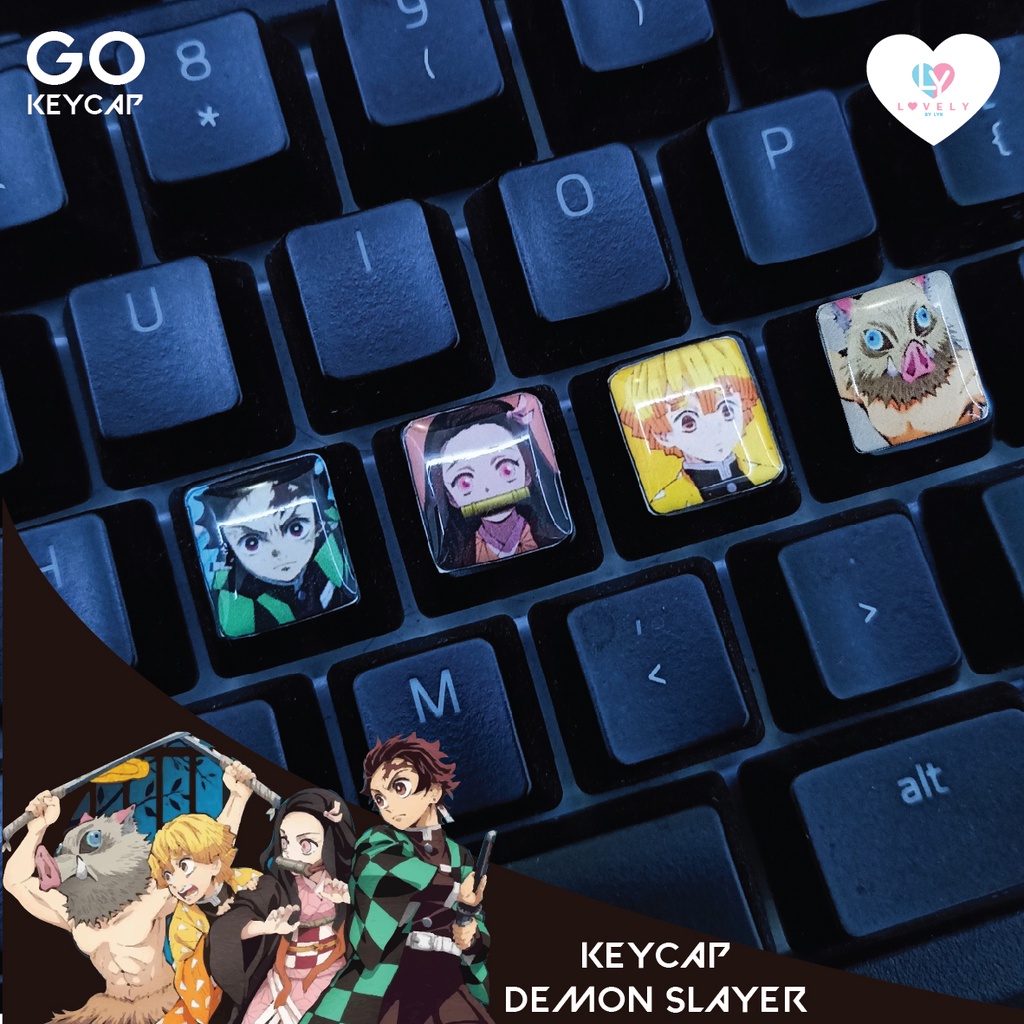 Demon Slayer PBT Keycaps | Go KEYCAPS | Shopee Singapore