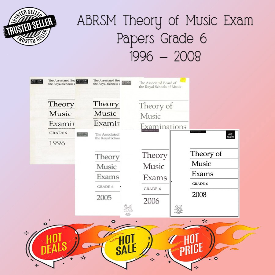 ABRSM Theory of Exam Papers Grade 6 (1996 - 2008) | Shopee Singapore