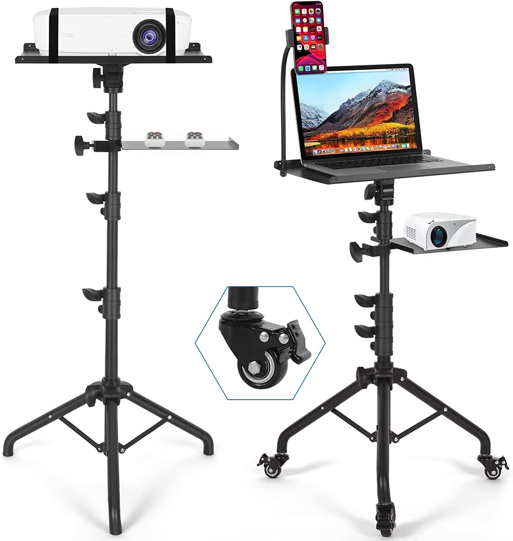 [iDS] Universal Projector Stand Bracket with Wheels Projector Tripod ...