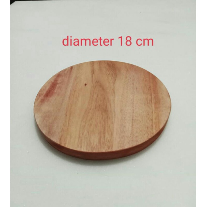 Round cutting board/round wood/round board diameter 18×1.5 cm | Shopee ...
