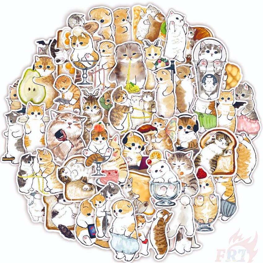 50Pcs/Set Kawaii Kittens Series 03 Cats Pets Stickers DIY Fashion ...
