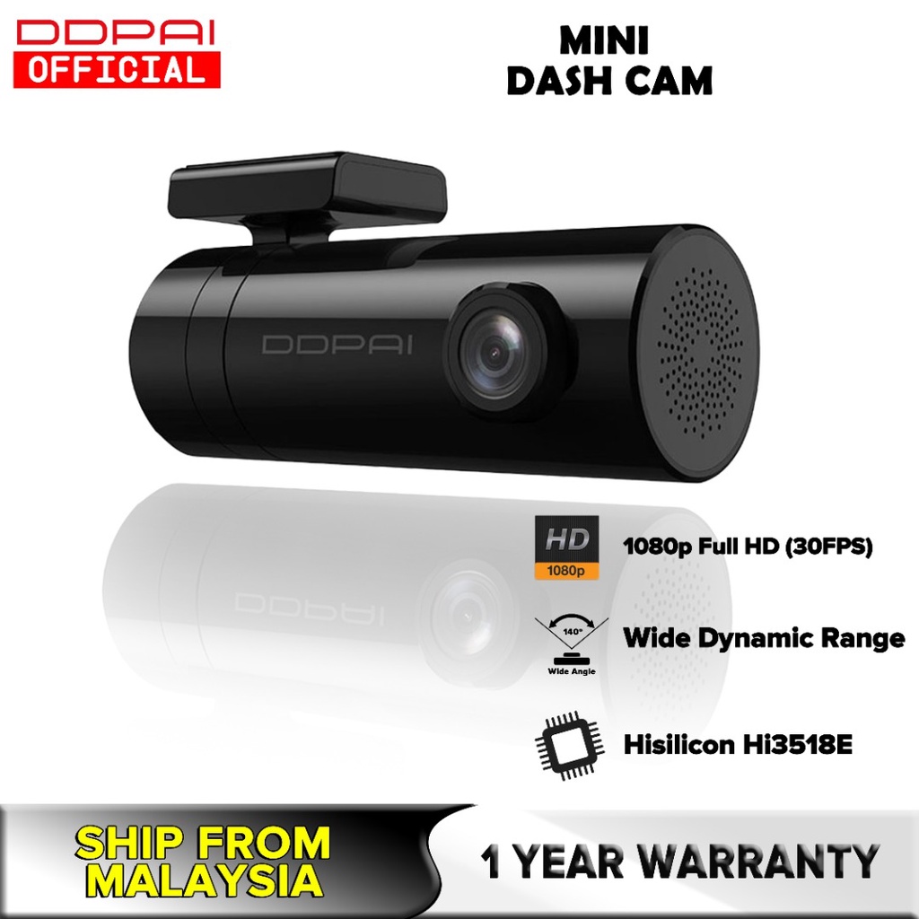 DDPai Dash Cam Mini 1080P HD Vehicle Drive Auto Video Built-in Wifi ...