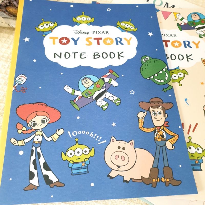 Disney 16K Fixed Page Horizontal Line Notes Pooh Notebook Toy Story ...