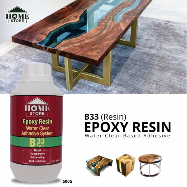 Home Store Epoxy Resin B33 Water Clear Based Adhesive 500G (Resin ...