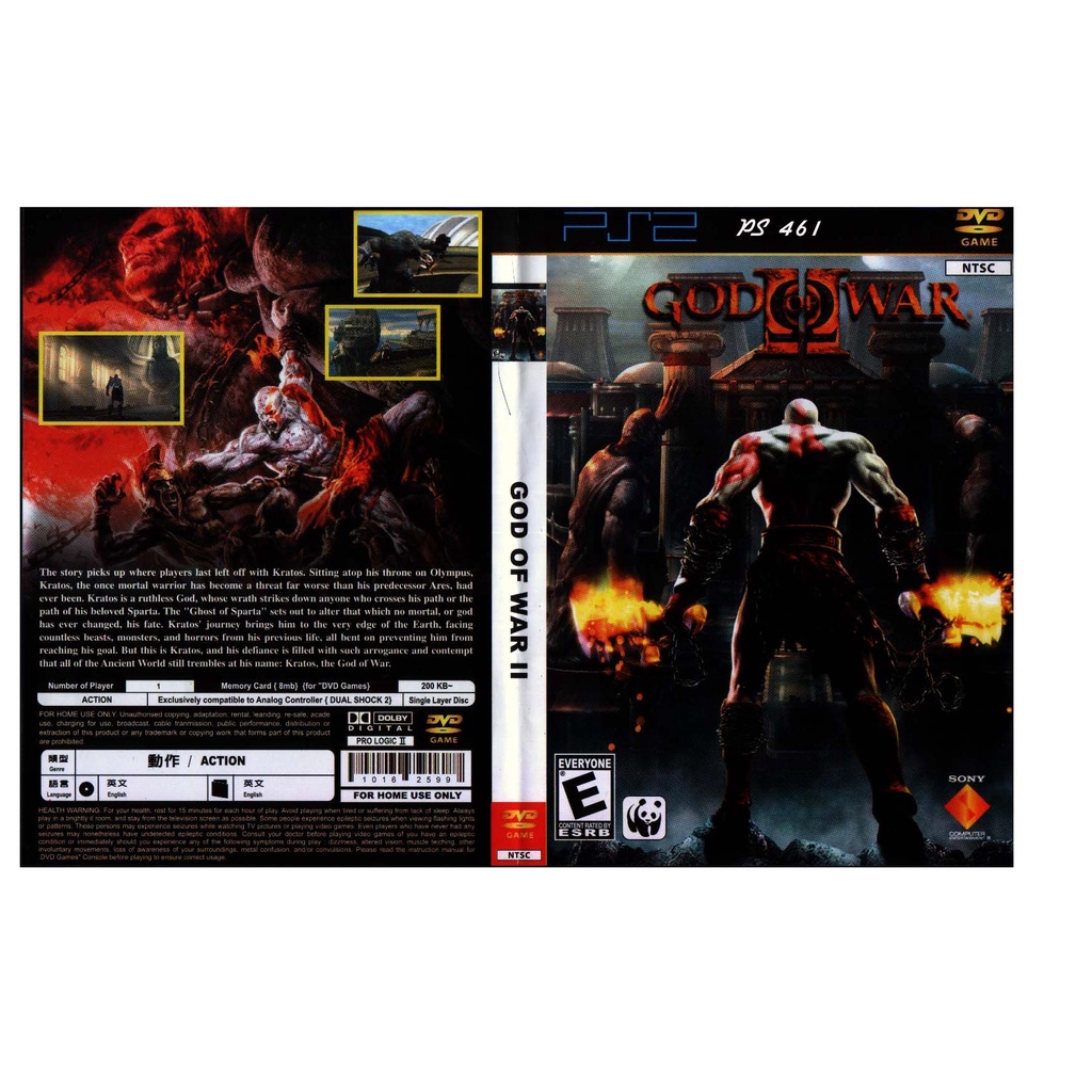PS2 GAME COLLECTION GOD OF WAR II (CHIENESE VERSION) | Shopee Singapore