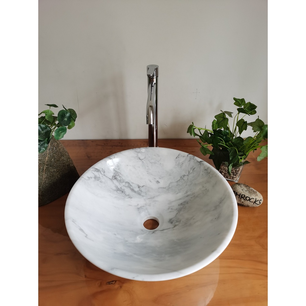 China white marble basin round shape bathroom sink hands wash basin ...