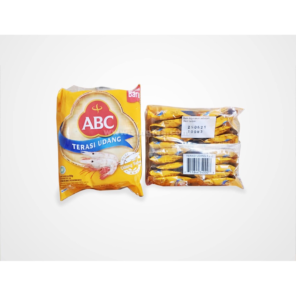 [6 packets ] x ABC Terasi Udang, 84g(20 sachet x 4.2g) | Shopee Singapore