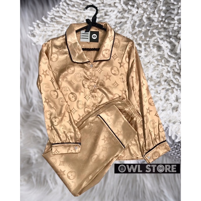 Silk Pajama Set (Long) | Shopee Singapore