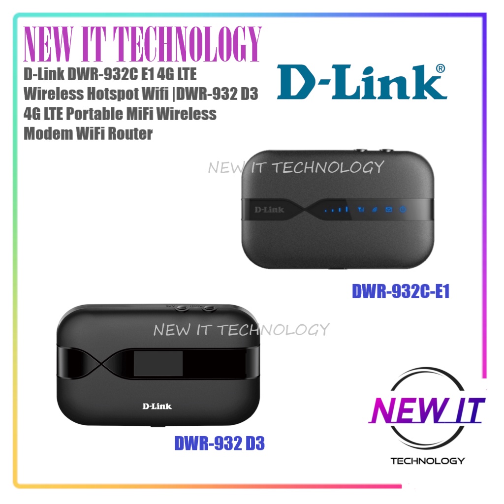 D-Link DWR-932C E1 4G LTE Wireless Hotspot Wifi |DWR-932 D3 4G LTE ...