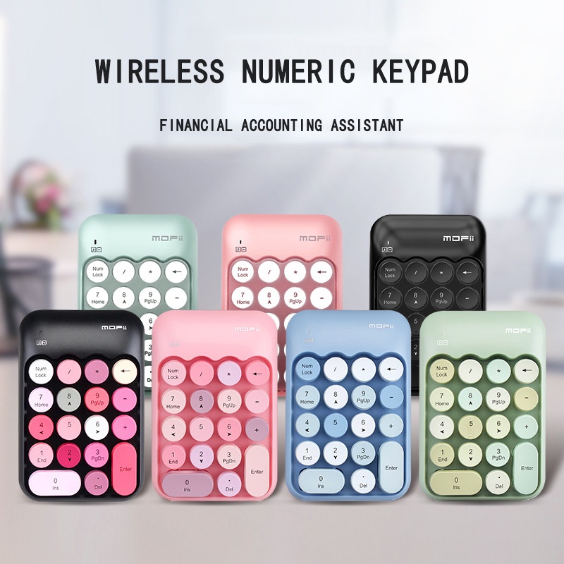 MOFFI Numeric Keypad 18 Keys Notebook USB Numeric Keypad 2.4G Portable ...