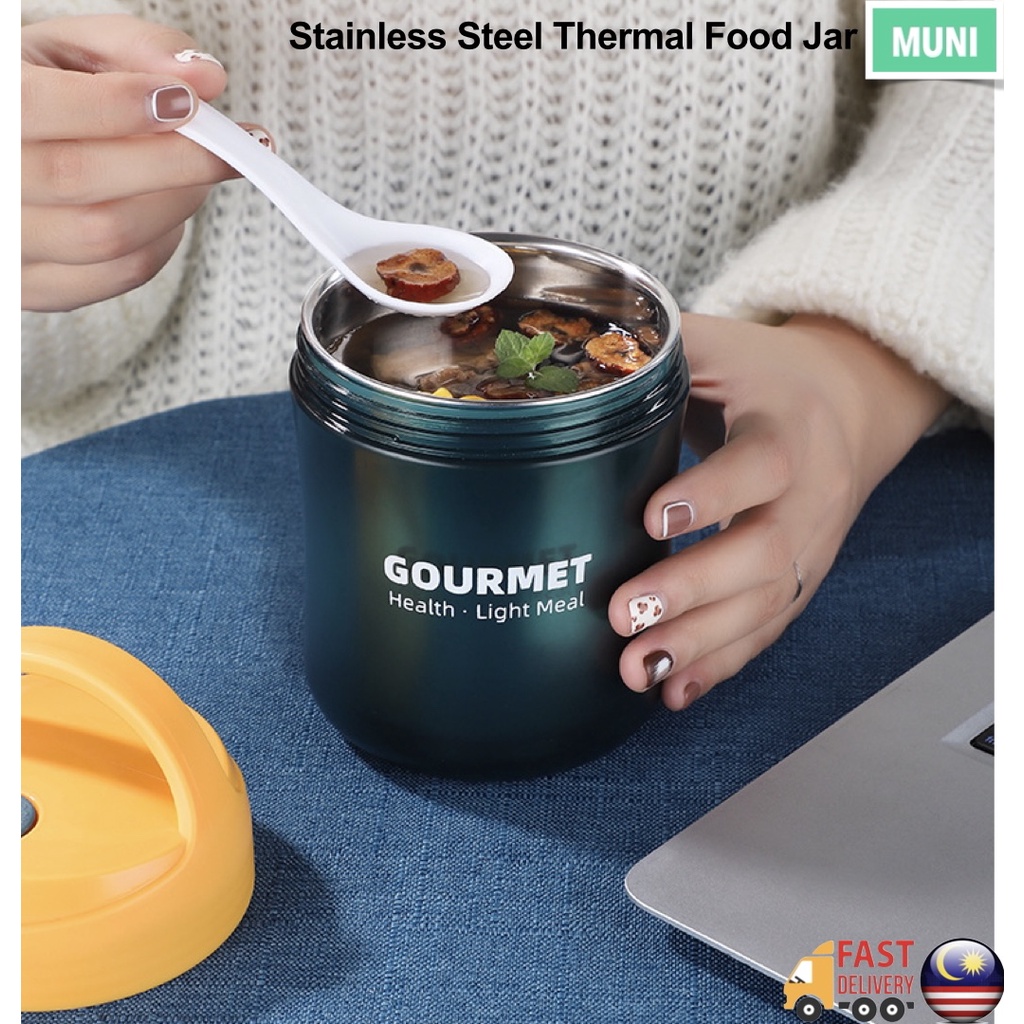 Gourmet Stainless Steel Thermal Insulator Food Jar Thermal Food Jar ...