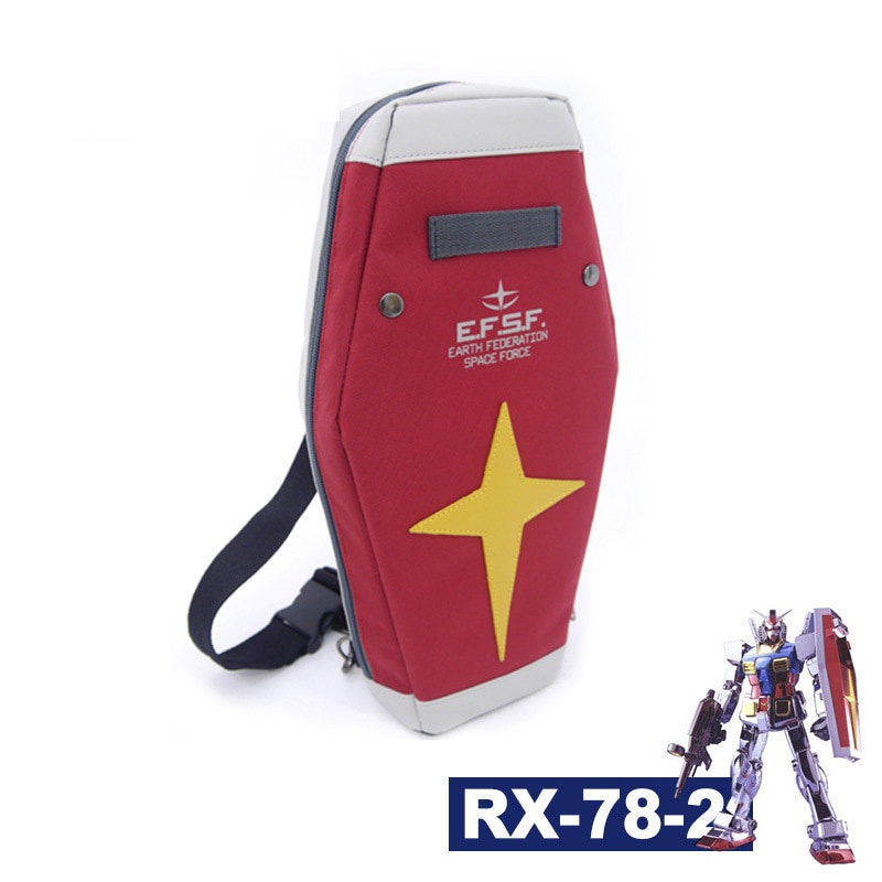 Harajuku Mobile Suit Gundam RX-78-2 Shield Bag Anime Cosplay Red School ...